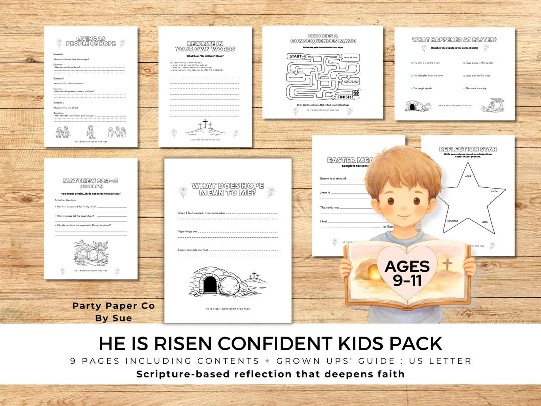 He is Risen Easter Bible Study for Kids Ages 9–11 | Christian Easter ...