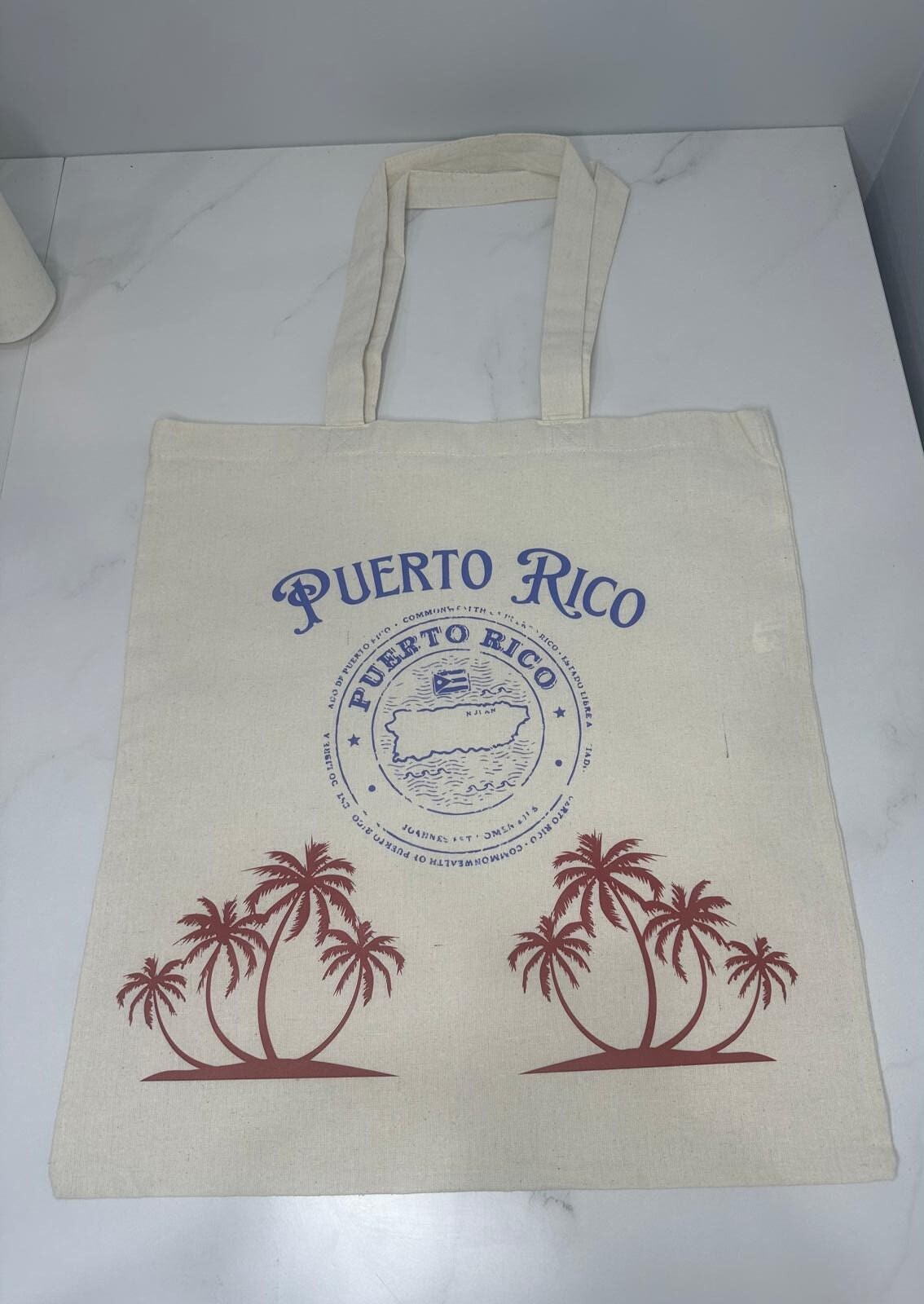Custom Puerto Rico Canvas Tote Bag Handcrafted Puerto Rican Style - Etsy