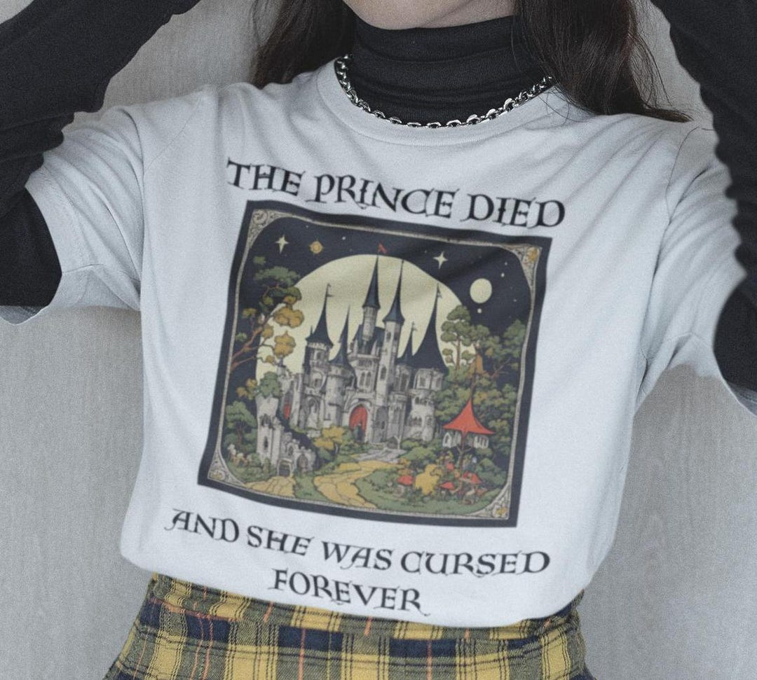 The Prince Died and Was Cursed Forever-t-shirt Fantasy Vintage Retro ...