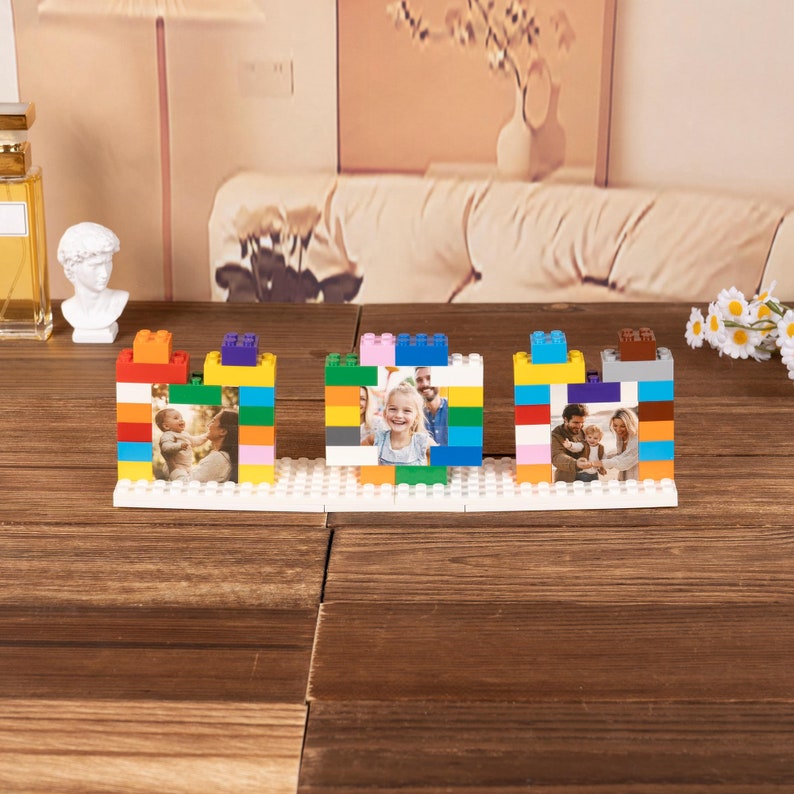 Personalized Mother's Day Custom Colorful Legos MOM Picture ...