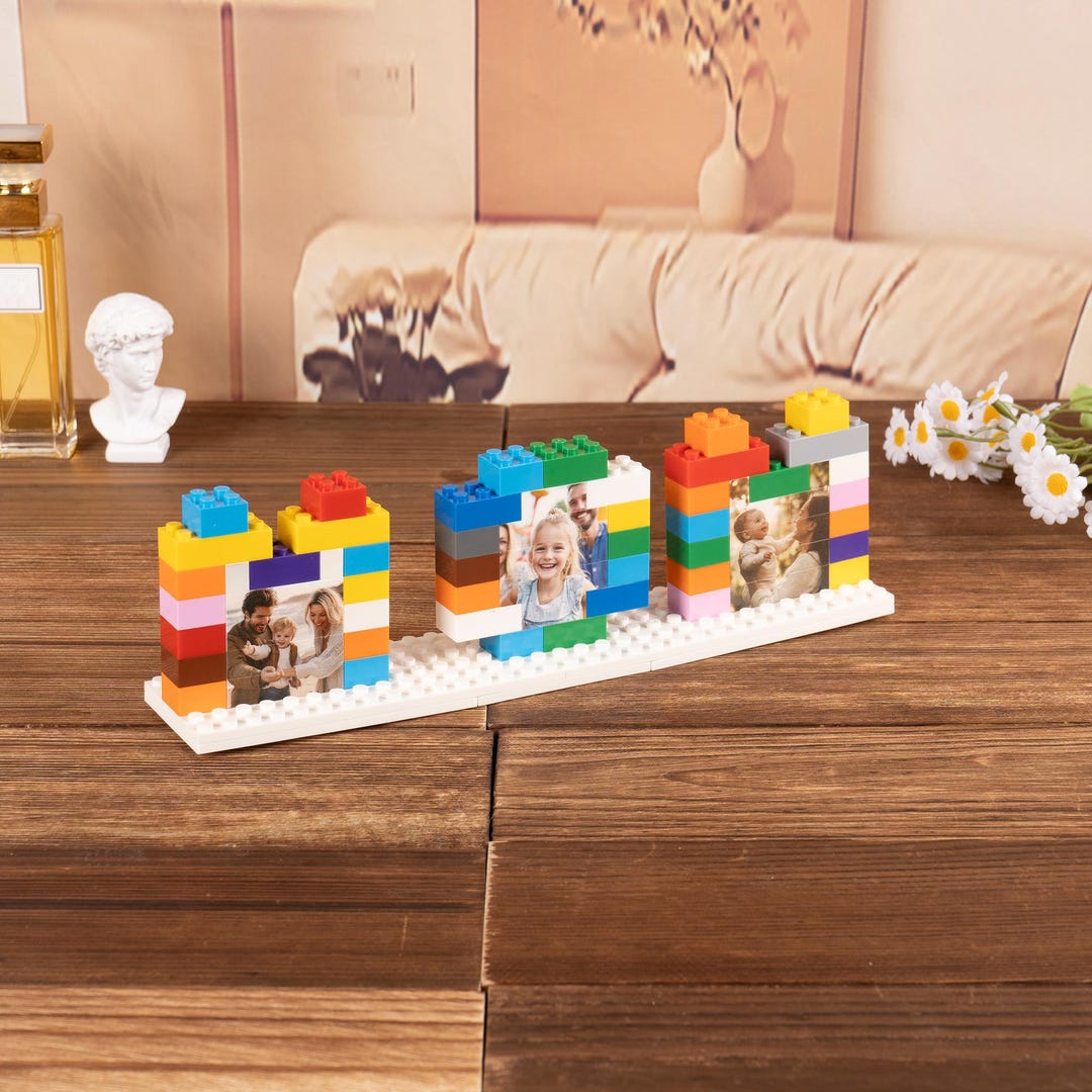 Personalized Mother's Day Custom Colorful Legos MOM Picture ...