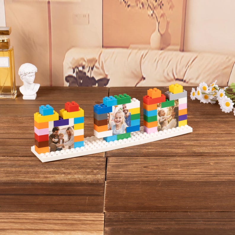 Personalized Mother's Day Custom Colorful Legos MOM Picture ...