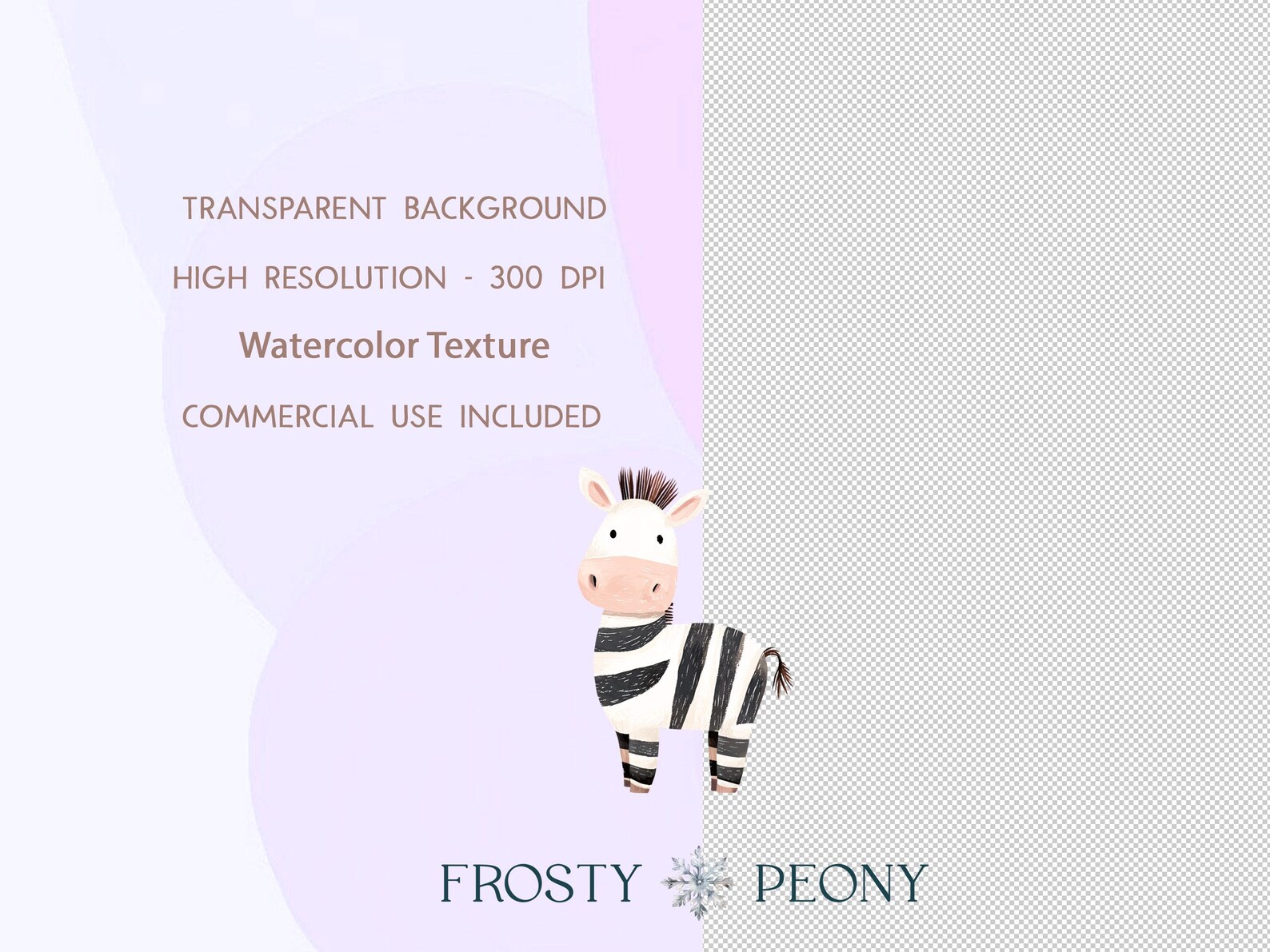 10 Watercolor Cute Wild Animals Clipart Bundle PNG Digital Download ...