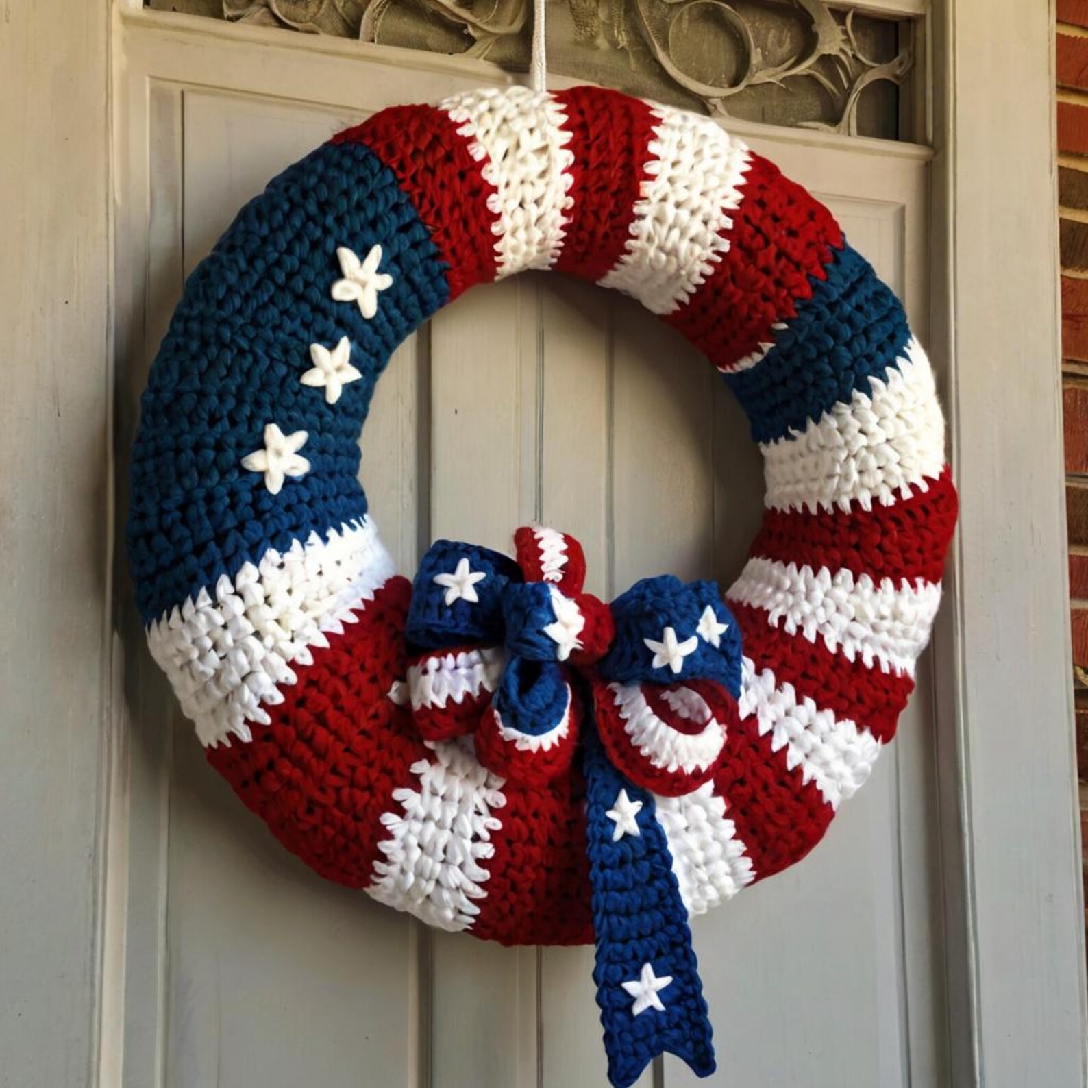 PDF Crochet Pattern Wreath Christmas Crochet Door Wreath Crochet Xmas ...