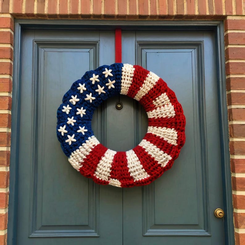 PDF Crochet Pattern Wreath Christmas Crochet Door Wreath Crochet Xmas ...