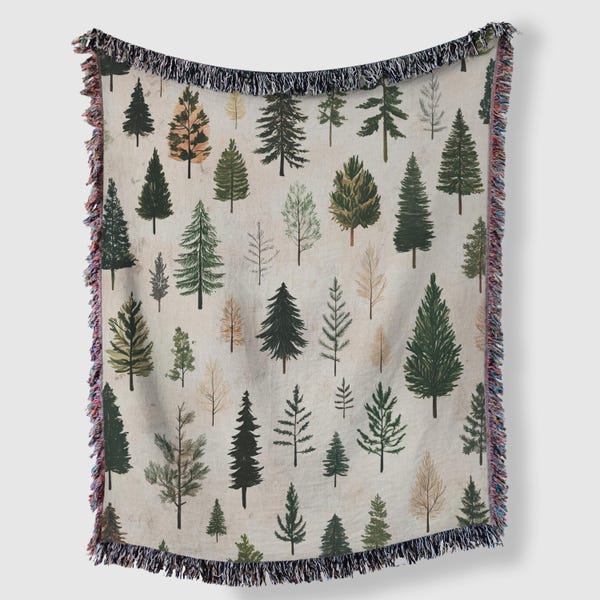 Pine Tree Blanket - Etsy