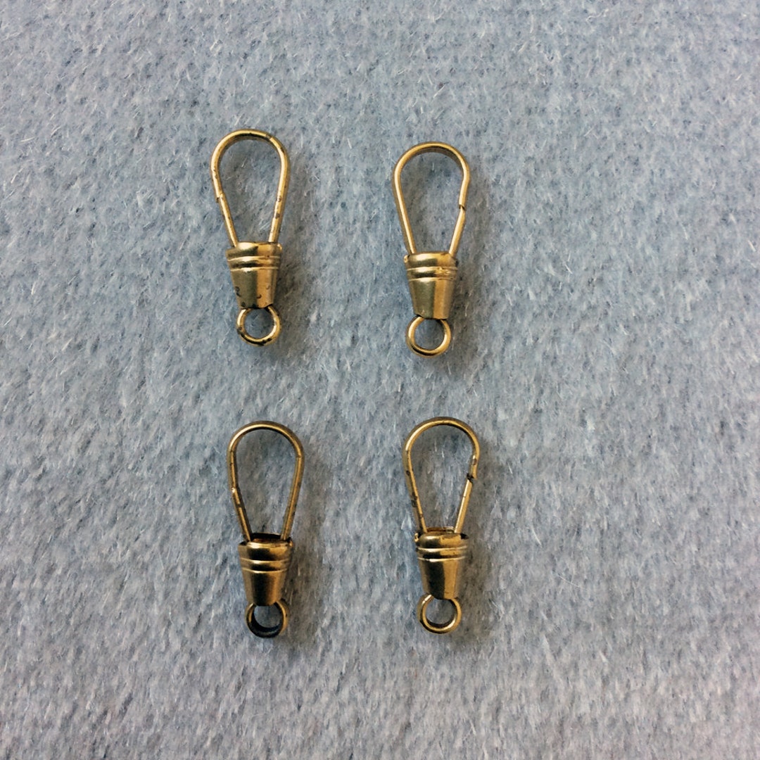 Pocket Watch Fob Clip Raw Brass Clasp Component Vintage Brass Necklace ...