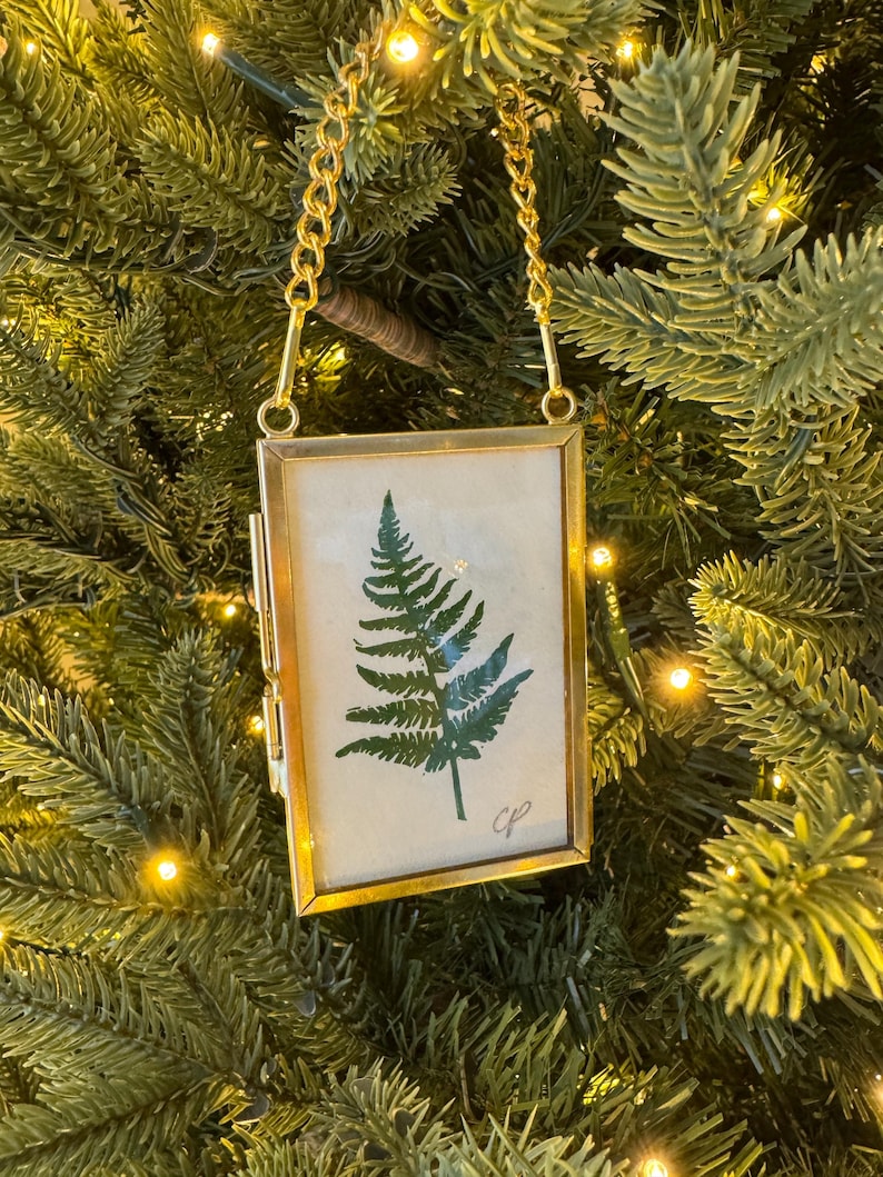 Mini Glass Frame Linocut, Ornament, Hand-printed Art - Etsy