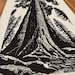 A Redwood Forest Giant, Linocut Tree Print - Etsy