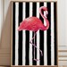 Pink Flamingo Poster, Modern Flamingo Poster, Watercolor Flamingo Print ...
