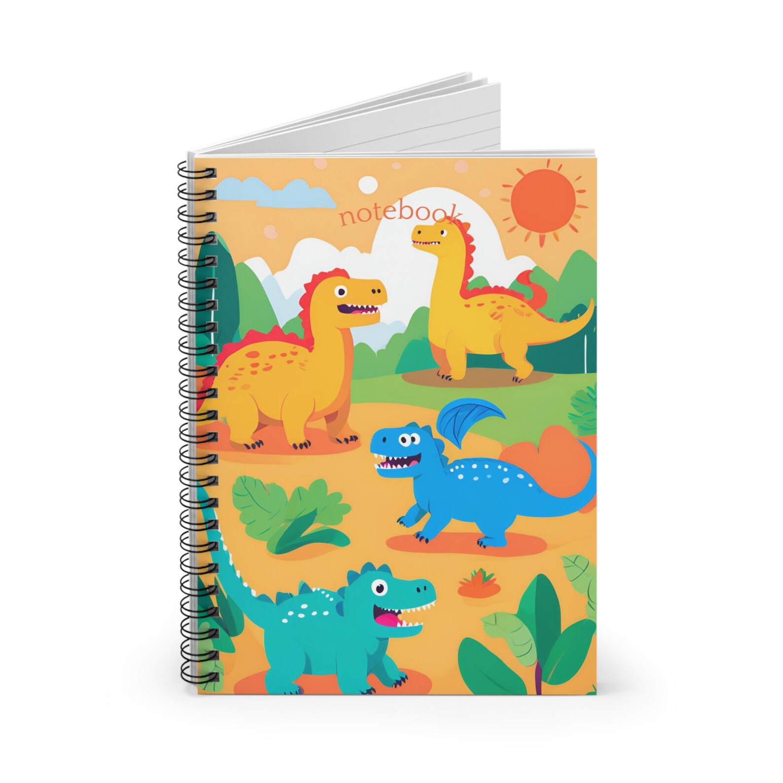 Dinosaur Notebook, Kids Journal, Back to School Supplies, Cute ...