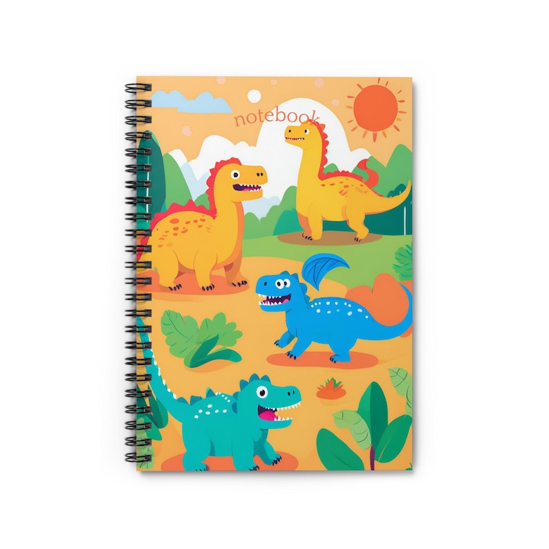 Dinosaur Notebook, Kids Journal, Back to School Supplies, Cute ...