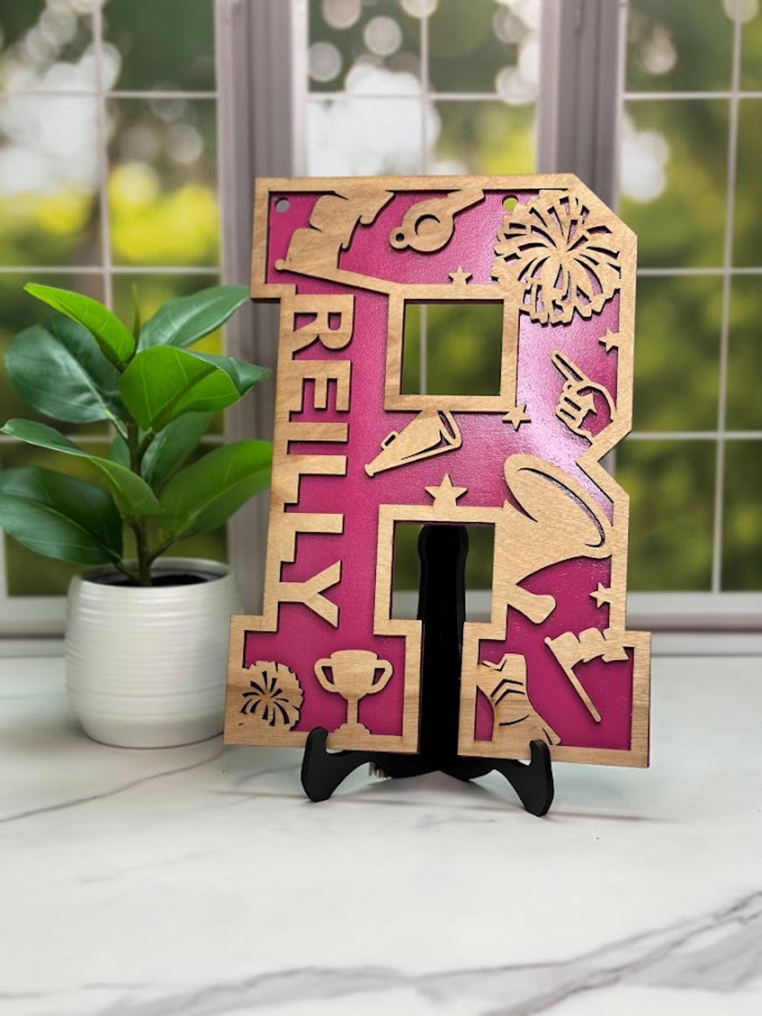 Custom Cheer Signs With Name, Personalized Cheer Gifts for Team ...