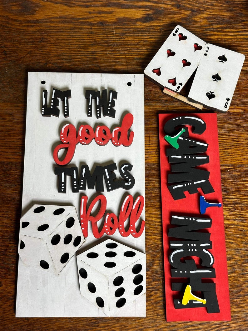 Game Night, Interchangeable DIY Craft Kit, Paint Your Own, Paint Party ...
