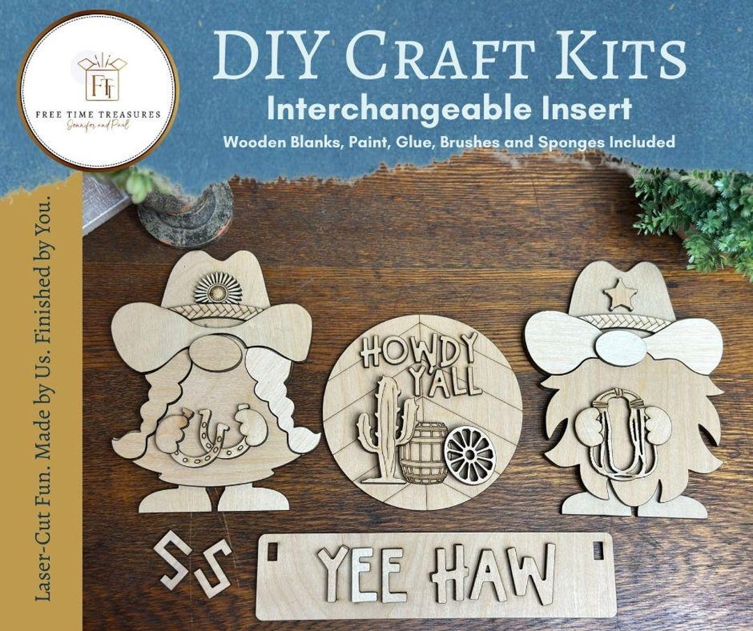 Western Sign Painting Kit, Diy Paint Party Kit, Paint and Sip, Gift for ...