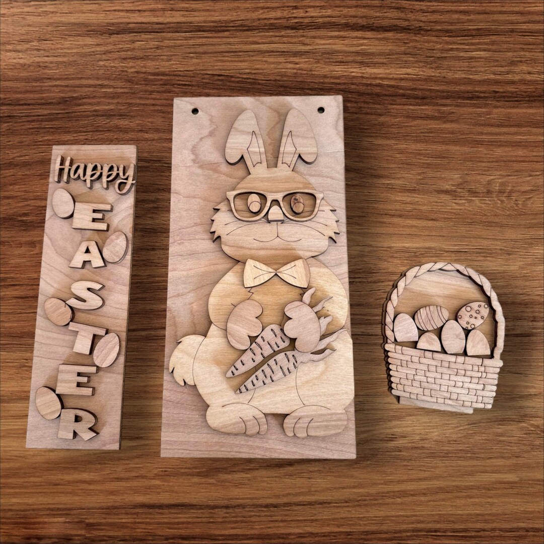 Happy Easter, Interchangeable DIY Craft Kit, Paint Your Own, Paint ...