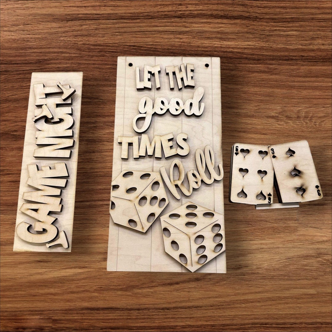 Game Night, Interchangeable DIY Craft Kit, Paint Your Own, Paint Party ...