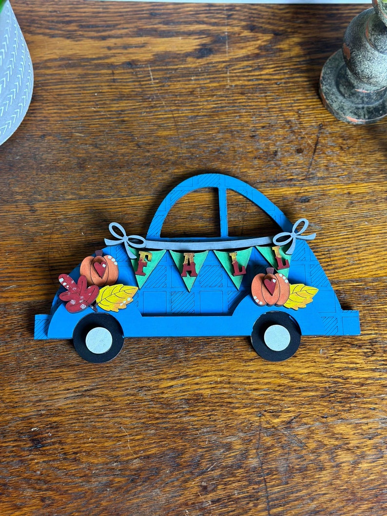 Fall, Craft Kit for Adults, DIY Kit, Interchangeable Car Topper, DIY ...