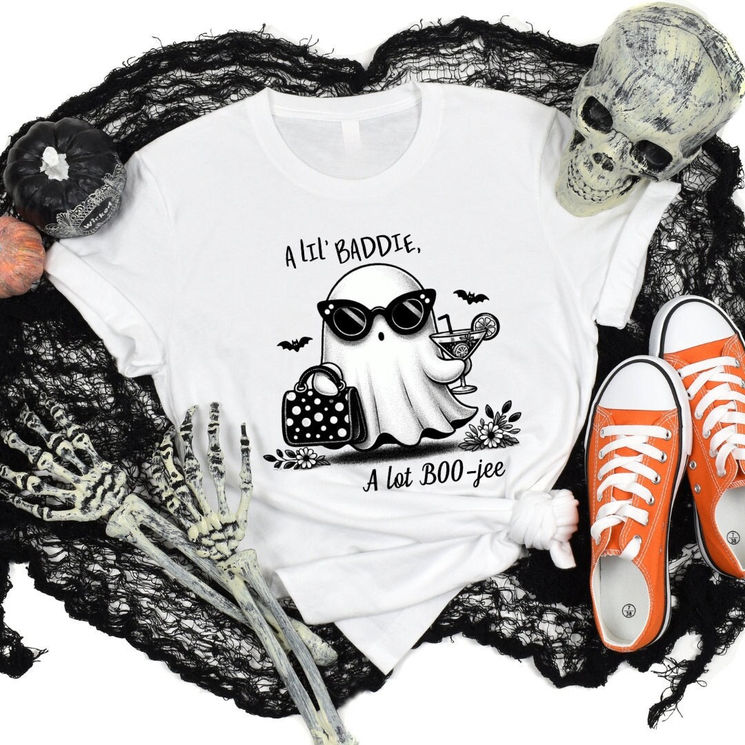 A Lil Baddie, a Lot Boo-jee Halloween Digital Download, Ghost PNG, Bad ...