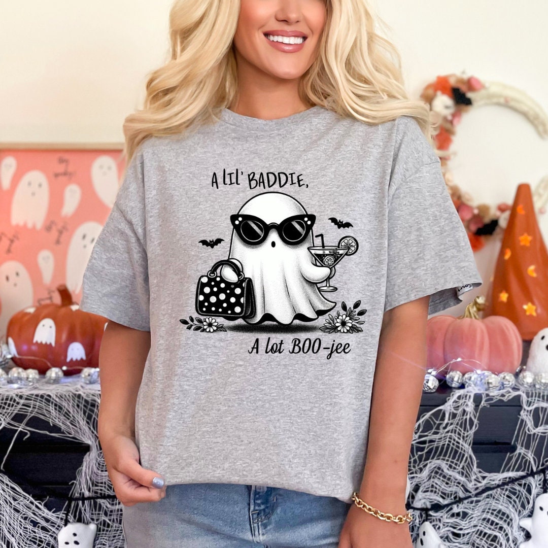 A Lil Baddie, a Lot Boo-jee Halloween Digital Download, Ghost PNG, Bad ...