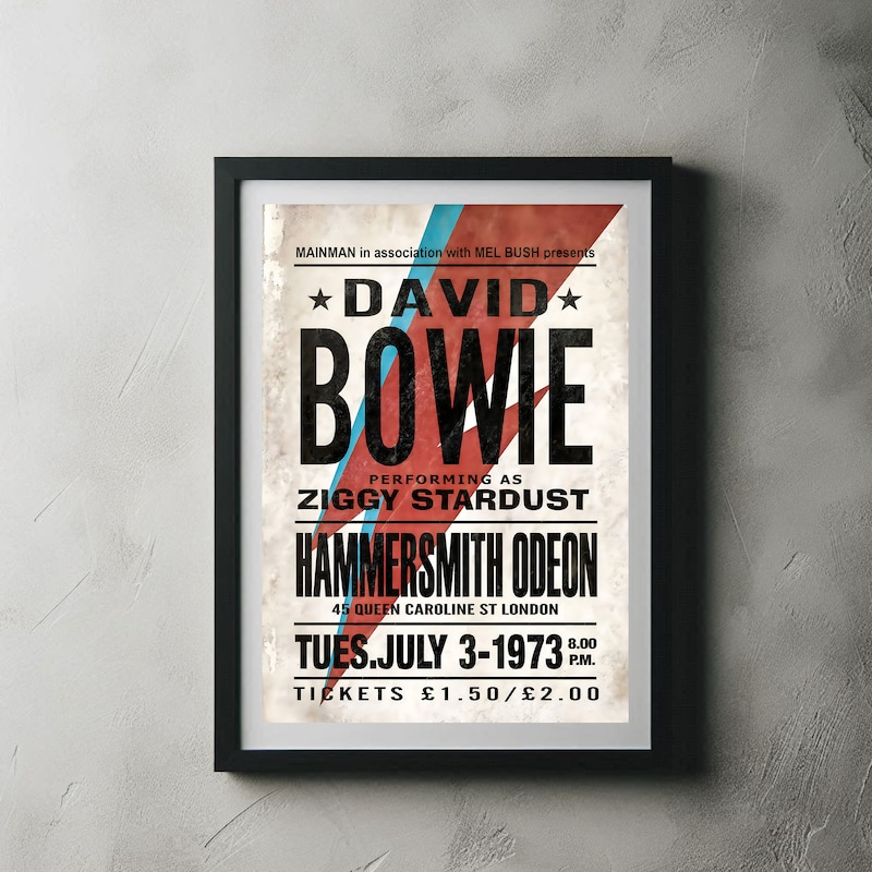 David Bowie Poster - Etsy