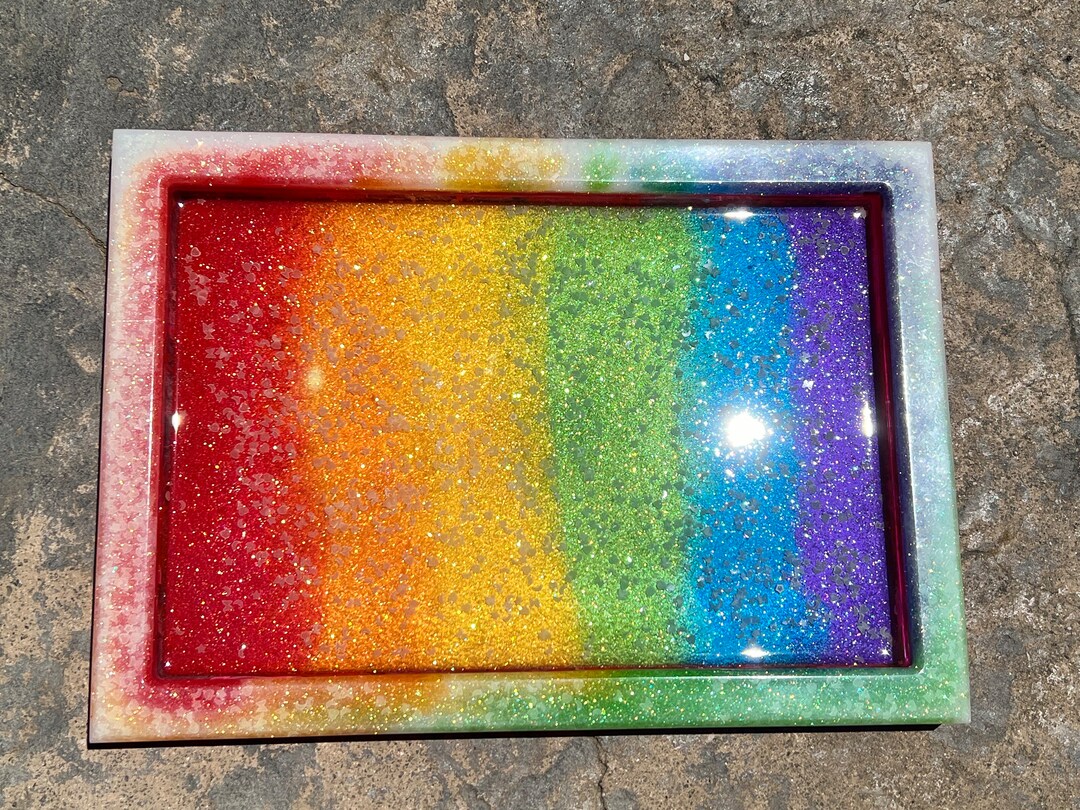 Rainbow Tray / Rolling Tray / Trinket Tray / Pride / Home Decor ...