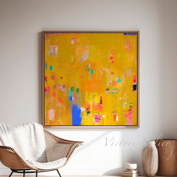 Yellow Wall Art - Etsy