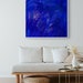 Royal Blue Modern Abstract Wall Art, Minimal Blue Wall Decor, Bright ...