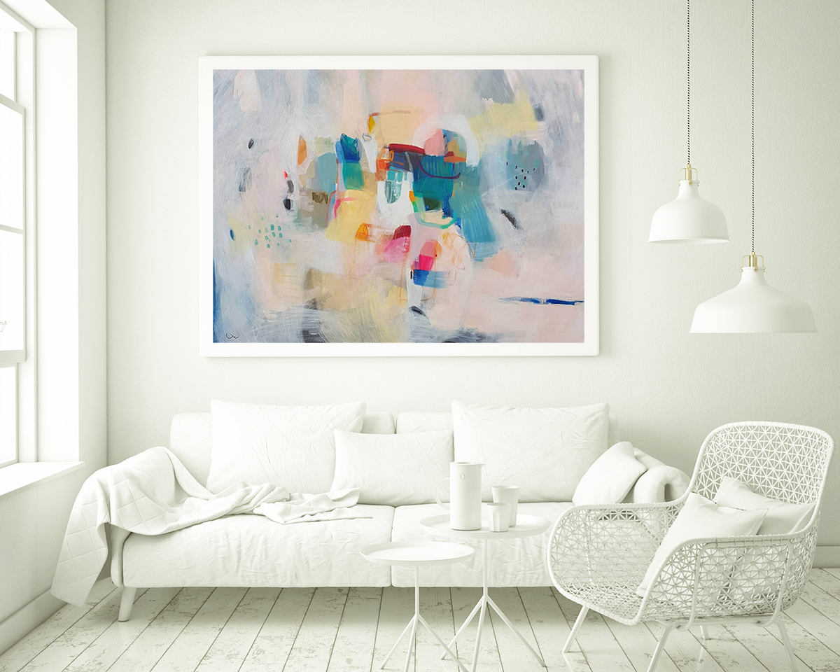 Soft Pastel Wall Art Abstract Painting Giclee Print Large | Etsy