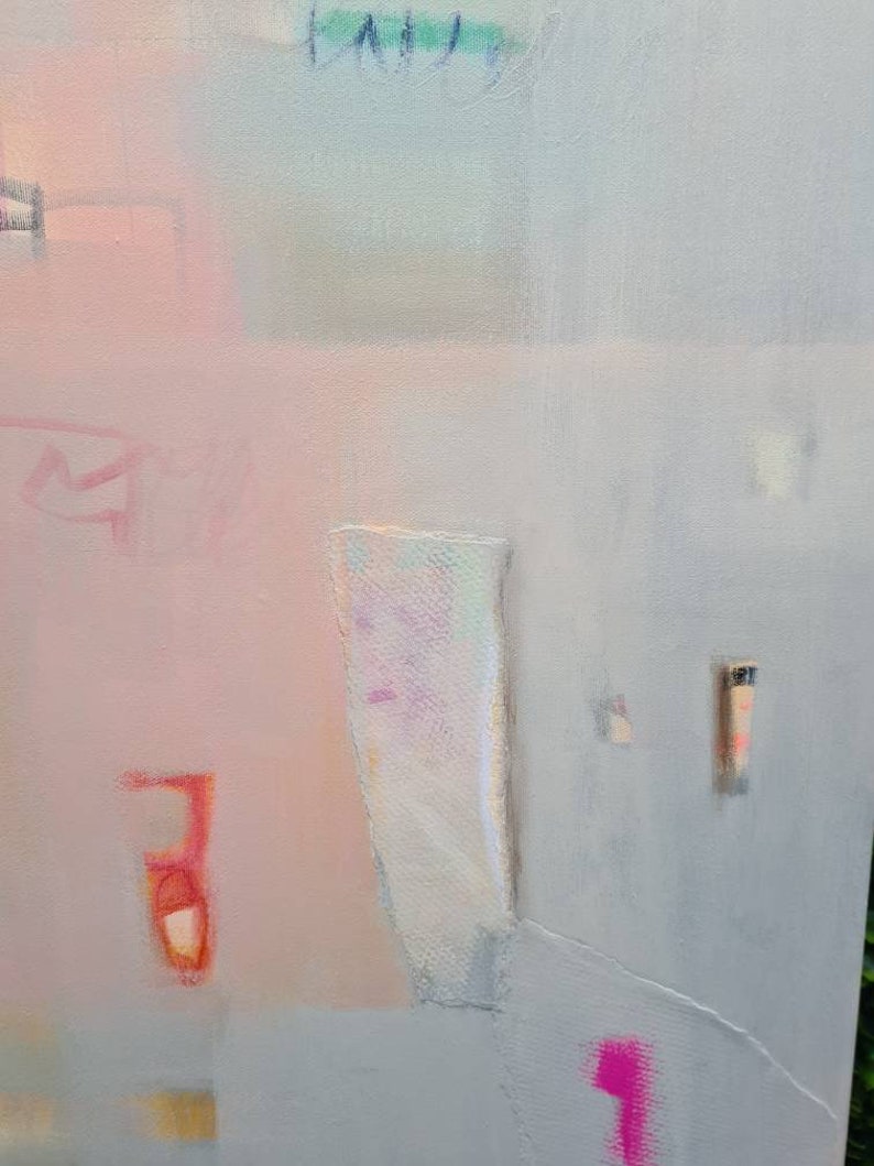 Pastel Colors Wall Art Print Light Colors Abstract Painting | Etsy