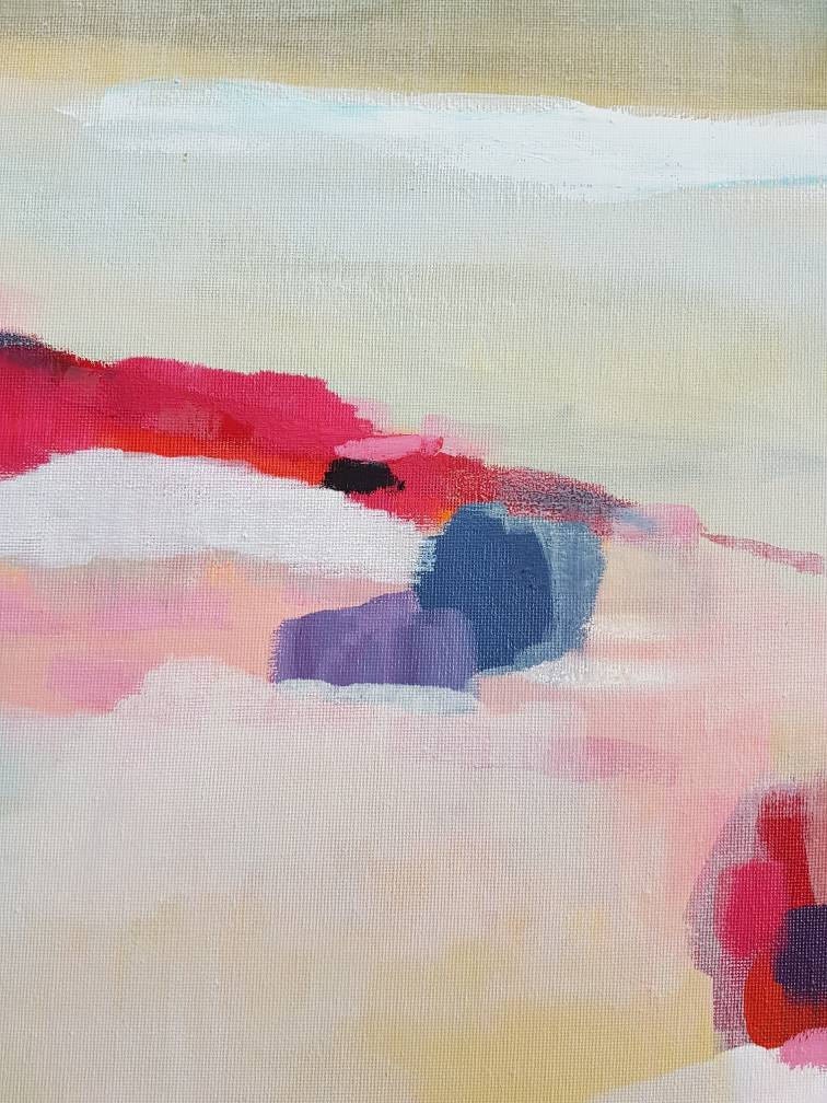 Modern art print abstract painting large wall art grey | Etsy