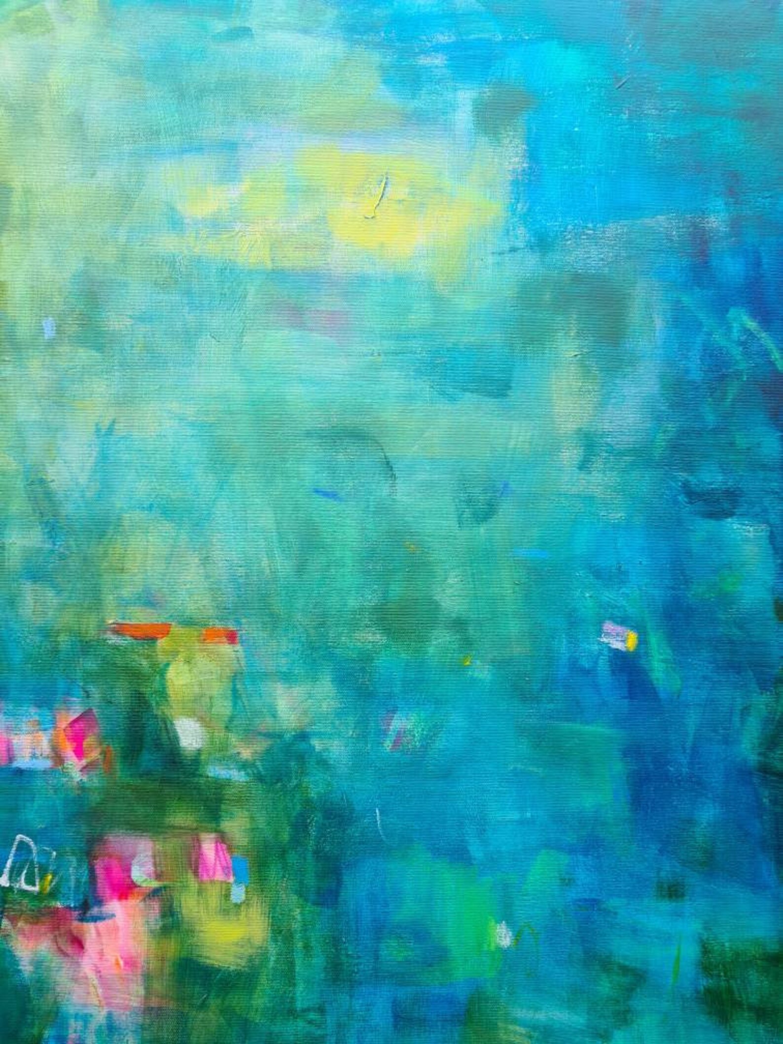 Abstract Prints Set Set of 2 Large Prints Tropical Landscape - Etsy