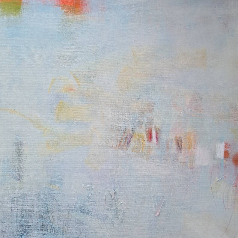 Light Blue Extra Large Painting Print Pale Blue Wall Art - Etsy