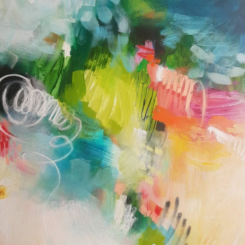 Extra Large Wall Art Print Abstract Painting Print Colorful - Etsy