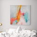 Multicolor Abstract Art Print, Large Abstract Painting Orange and Light ...
