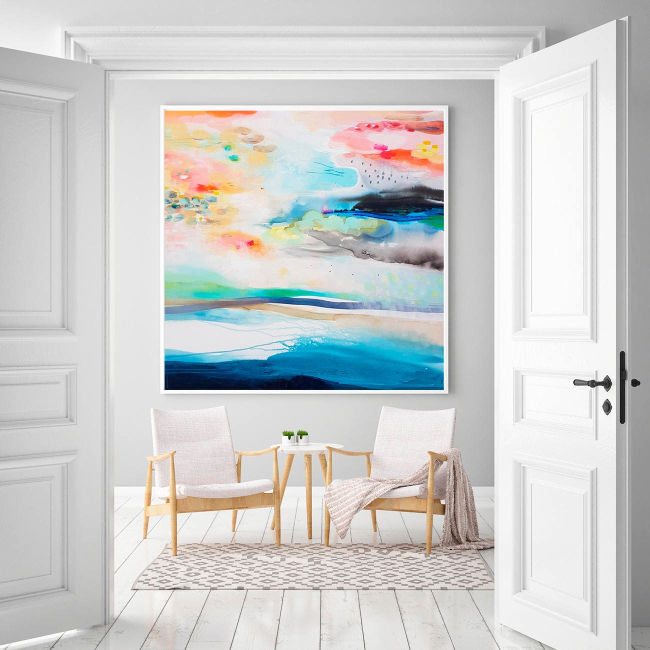 Abstract Landscape Print Prints Wall Art Canvas Art Giclee | Etsy