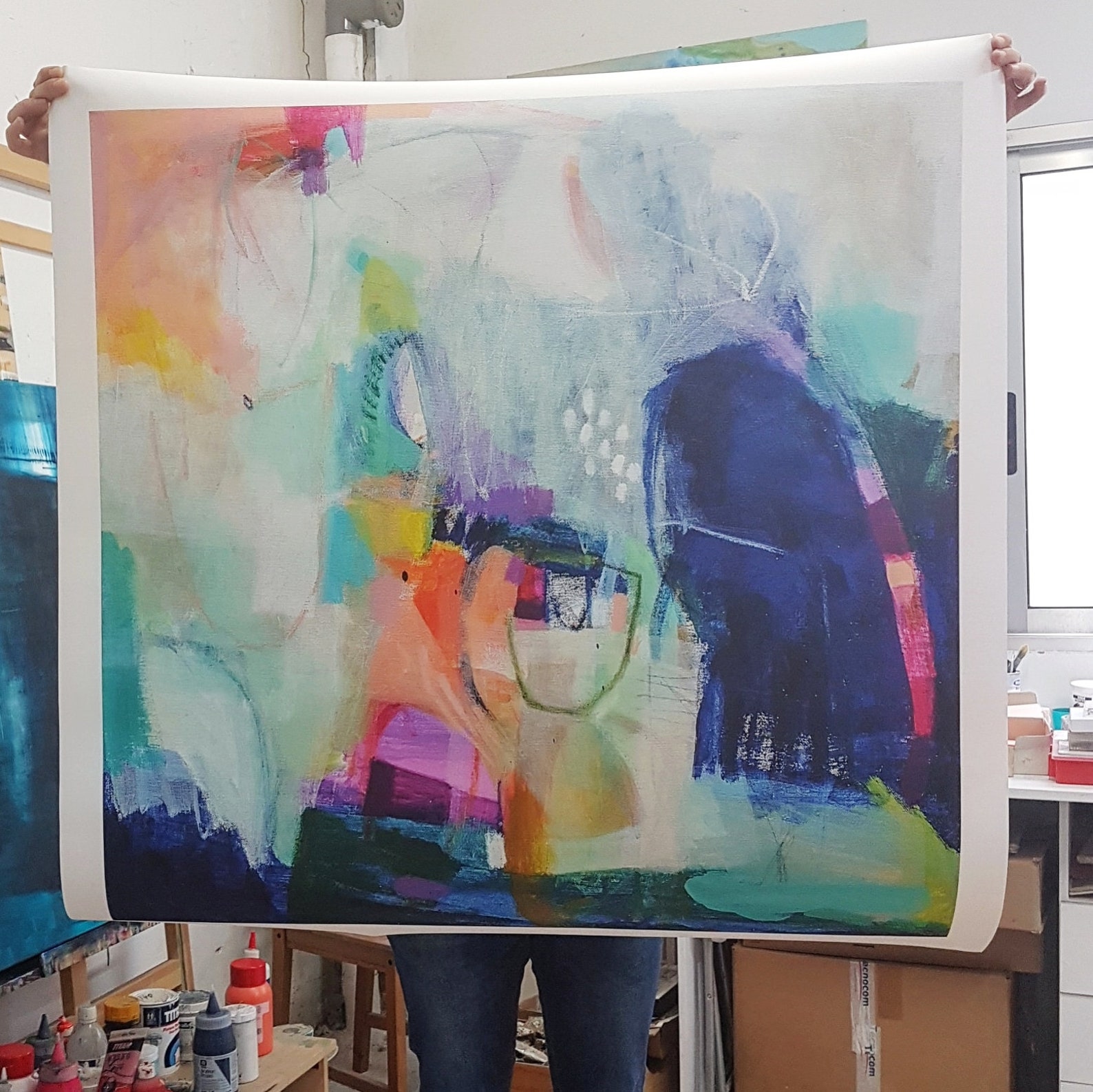 Abstract Print Large Modern Wall Art Abstract Painting - Etsy