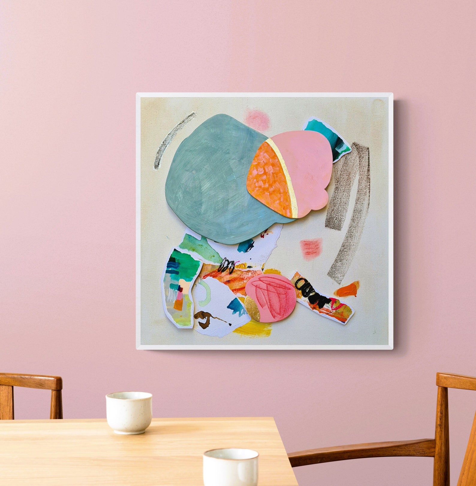 Original Abstract Wall Art Sculpture Mixed Media Multicolor - Etsy