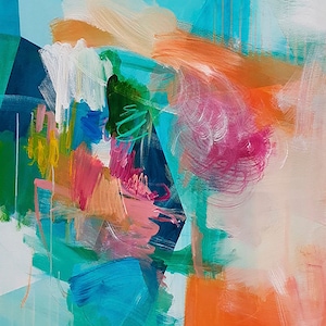 Colorful Abstract Giclée Print Set, Modern Art (set of 2) - Etsy