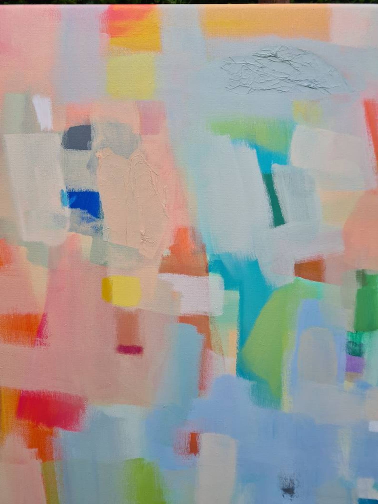 Abstract Painting Print in Pastel Colors Colorful Painting in - Etsy