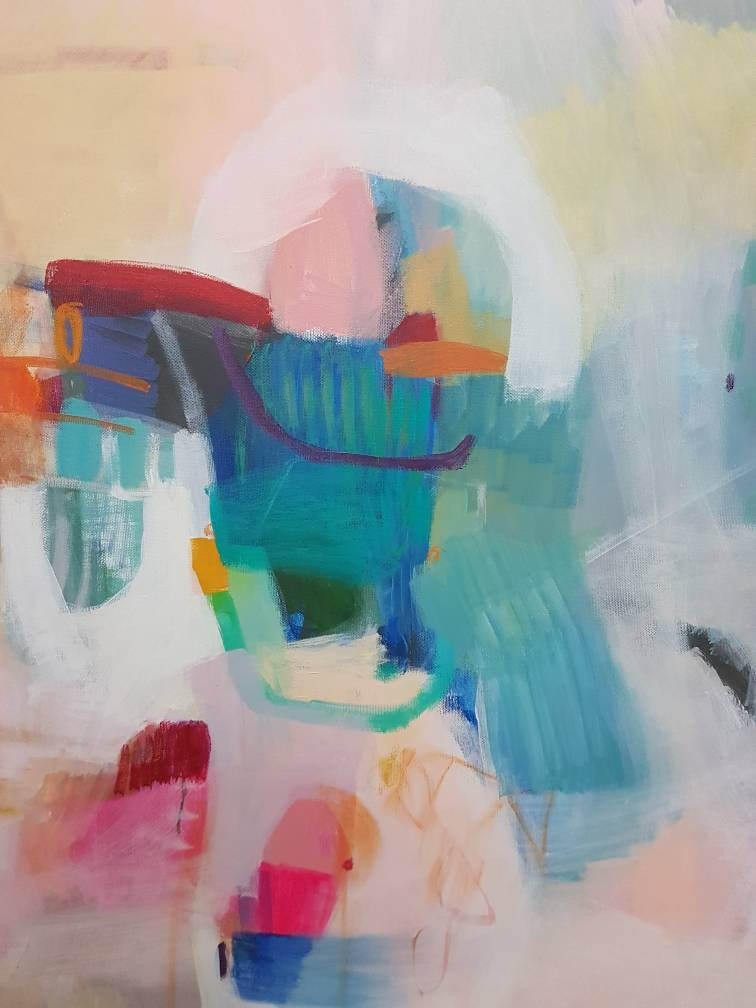 Soft Pastel Wall Art Abstract Painting Giclee Print Large | Etsy