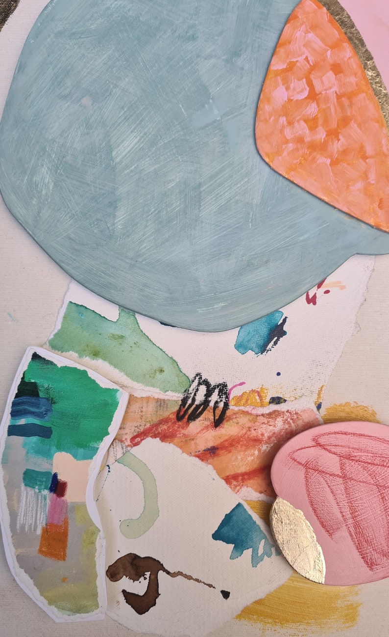 Original Abstract Wall Art Sculpture Mixed Media Multicolor - Etsy