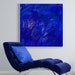 Royal Blue Modern Abstract Wall Art, Minimal Blue Wall Decor, Bright ...