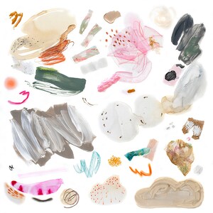 White and Earth Colors Abstract Art, Modern and Elegant Abstract ...