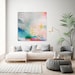 Abstract Landscape Print, Horizontal Abstract Art, White Multicolor ...