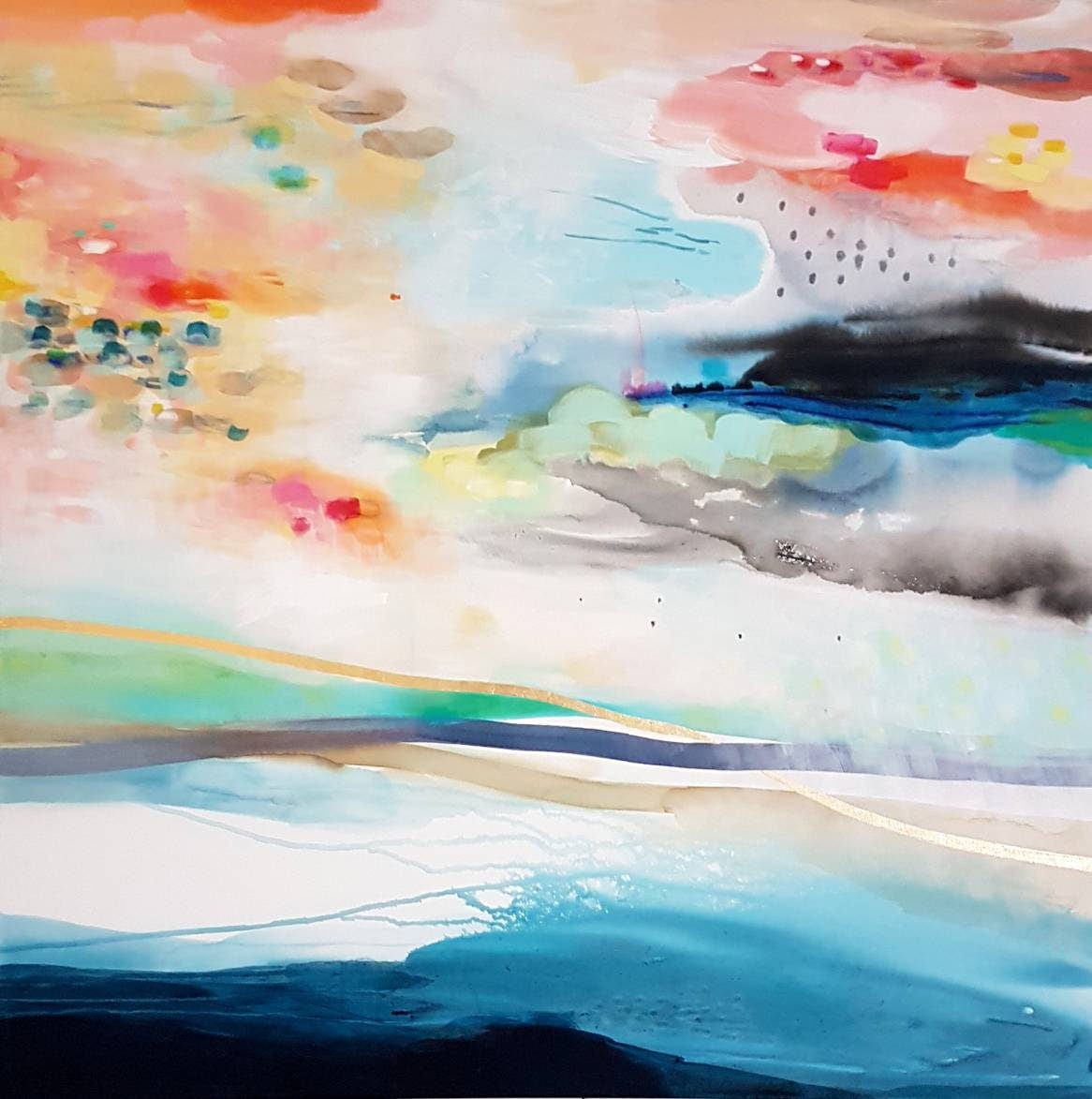 Abstract Landscape Print Prints Wall Art Canvas Art Giclee | Etsy