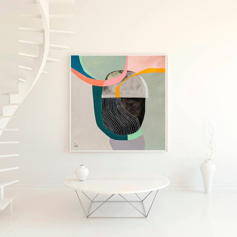 Geometric Abstract Minimalist Fine Art Print Large Abstract - Etsy