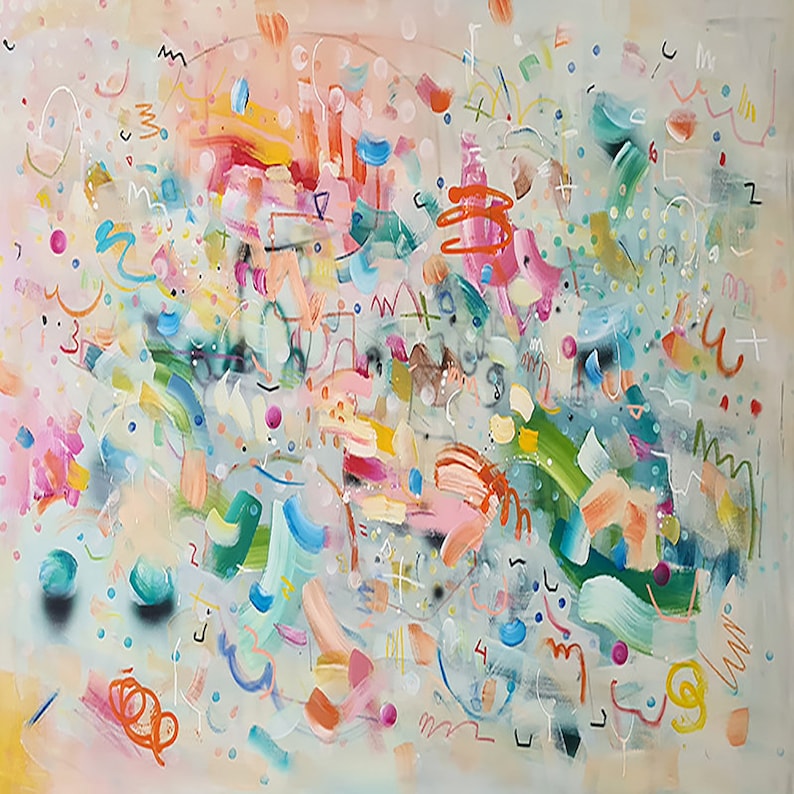 Extra Large Wall Art Print Abstract Painting Bedroom Print - Etsy