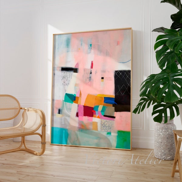 Multicolor Geometric - Etsy