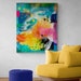 Colorful and Vibrant Abstract Wall Art, Bright Abstract Modern Painting ...